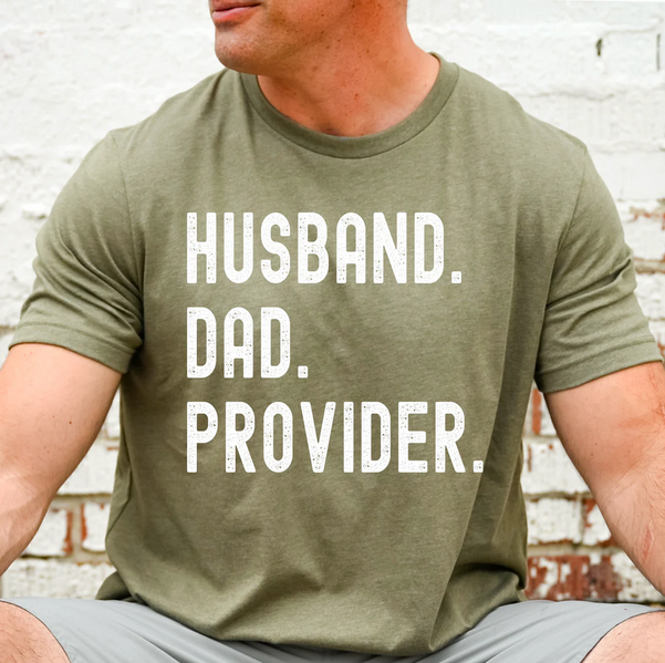 Husband Dad Provider (White) – Jets Design Shop